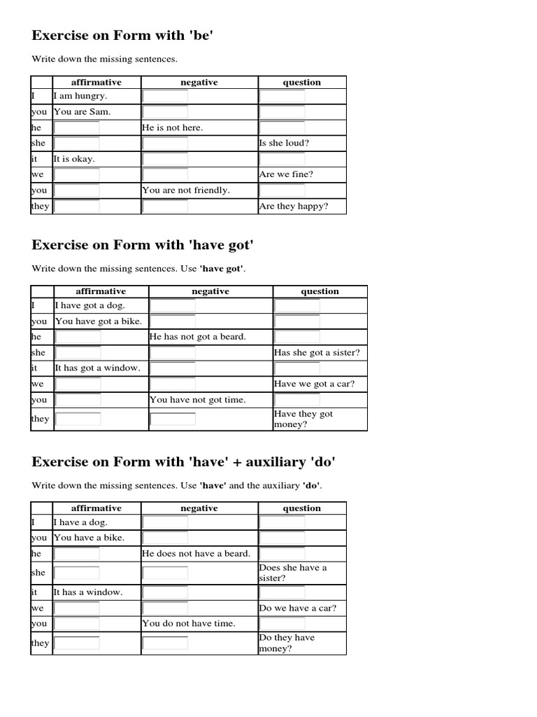 English Exercise Present Simple | PDF