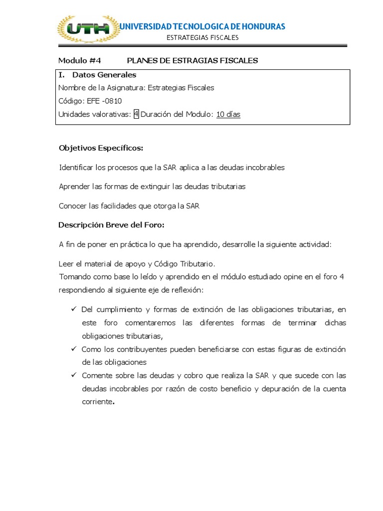 Modulo 4 EFE | PDF | Pagos | Estatuto de limitaciones