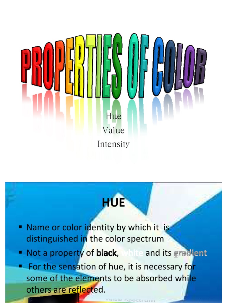 Properties of Color | Color | Perspective (Graphical)