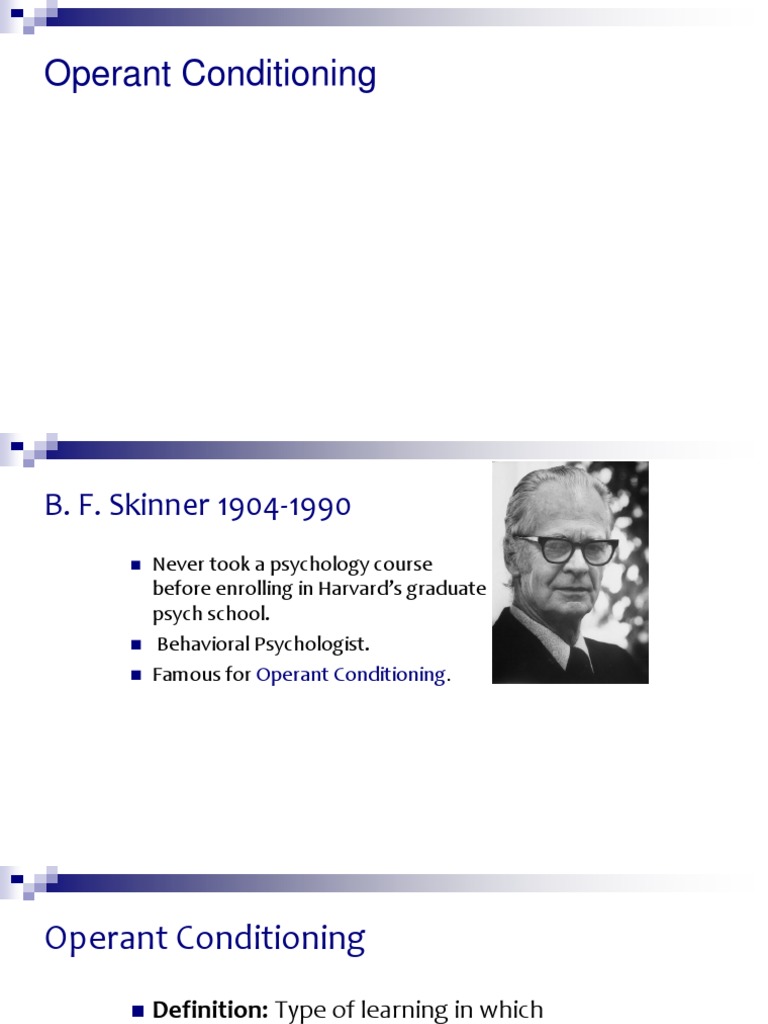 Learning Day 2 - Operant Conditioning | PDF | Reinforcement ...