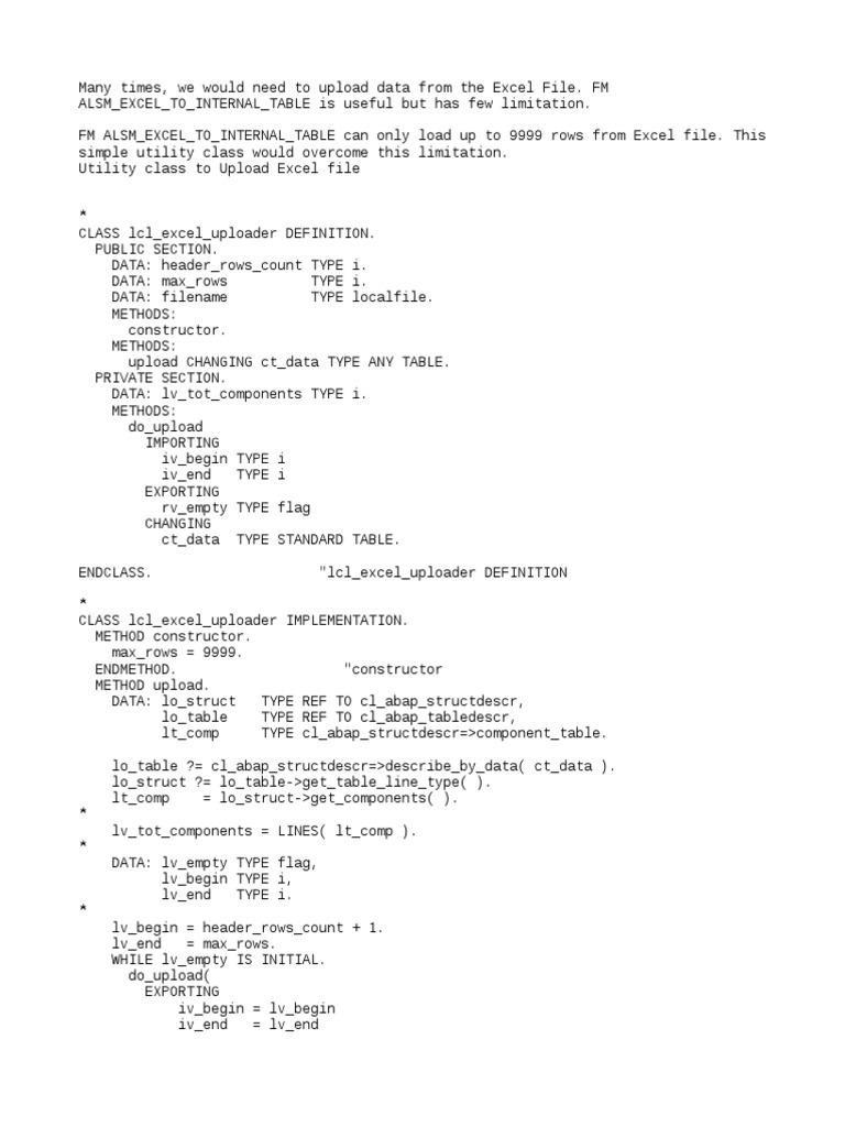 ABAP Join Wizard - ReadMe2 | PDF | Class (Computer Programming) | Test ...