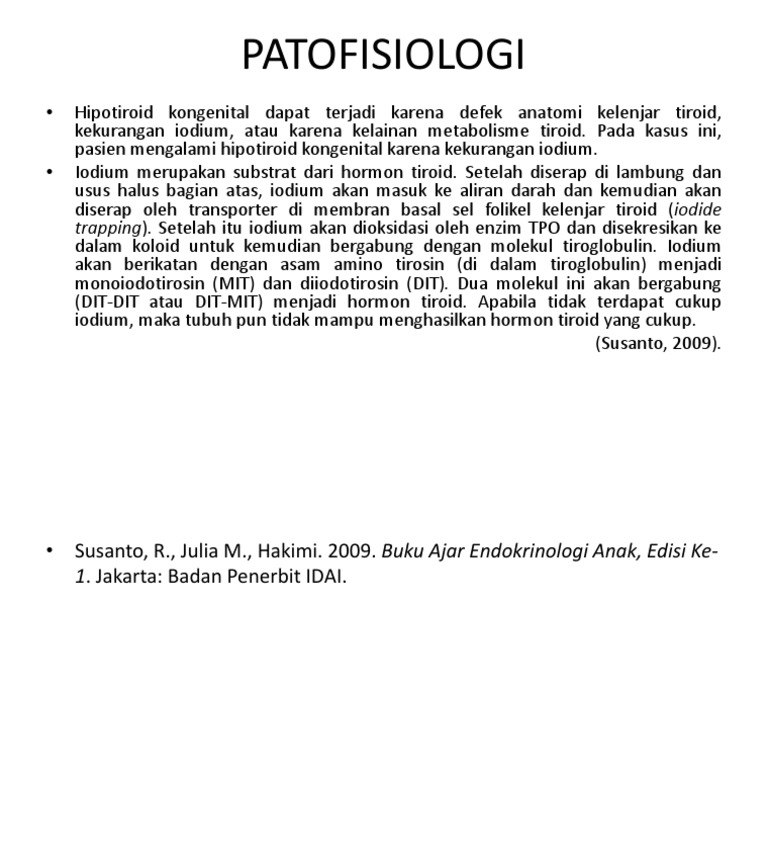 Patofisiologi Hipotiroid | PDF