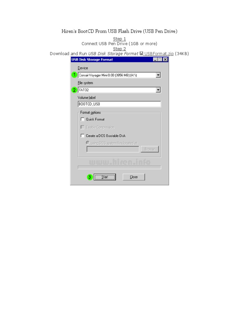 Hiren's BootCD From USB Flash Drive (USB Pen Drive) | Disco flexible ...