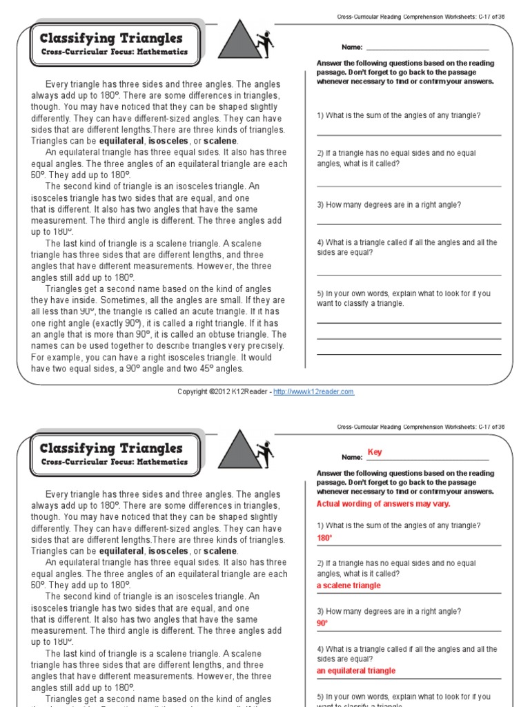 English Passage - Classifying Triangles | PDF | Triangle | Polytopes