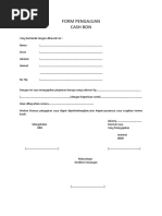 FORMULIR PERMOHONAN KASBON | PDF