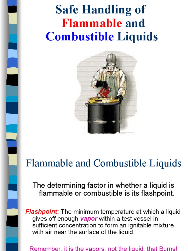Combustible: Flammable | PDF | Materials | Chemistry