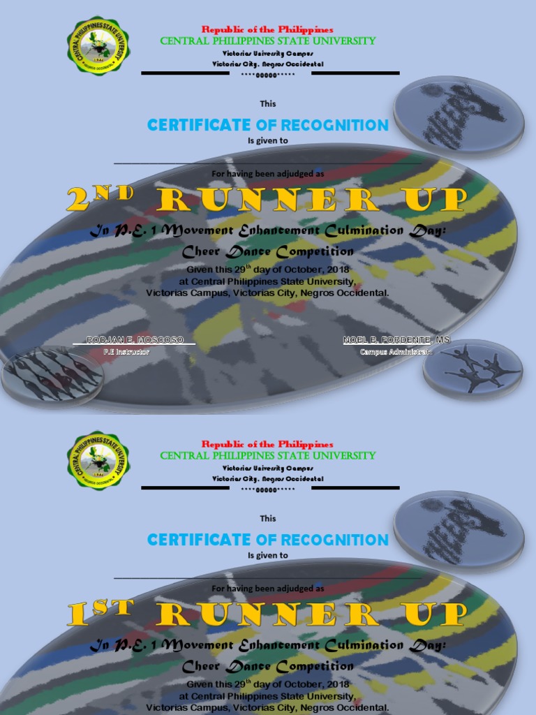 Cheer Dance Cert Pdf