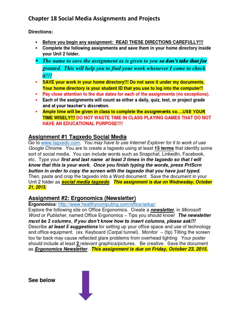 Chapter 18 Social Media Assignents | PDF | Social Media | Popular ...