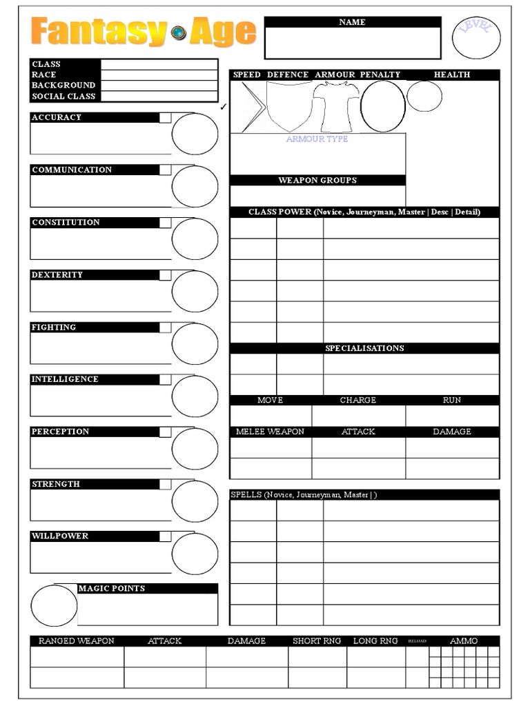 RPG Character Stats and Attributes Guide | PDF