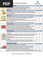 Check List Embarques | PDF