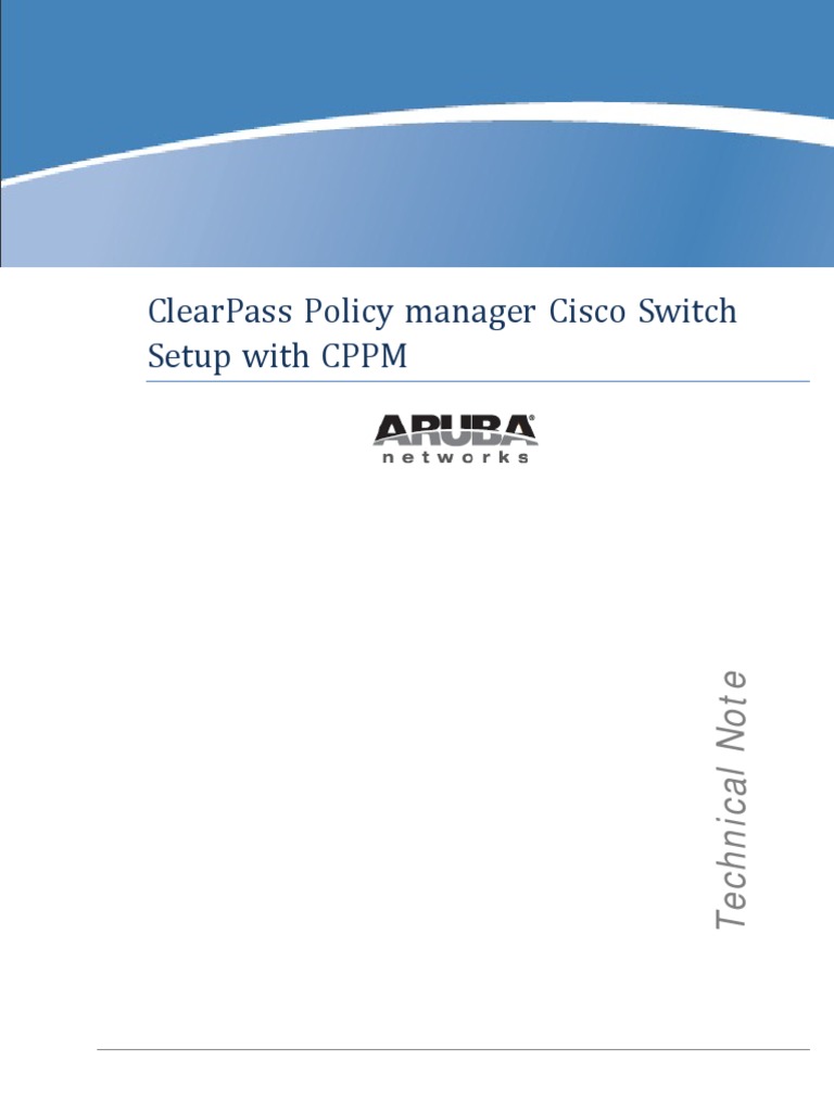 Aruba CPPM Cisco | PDF | Radius | Computer Network