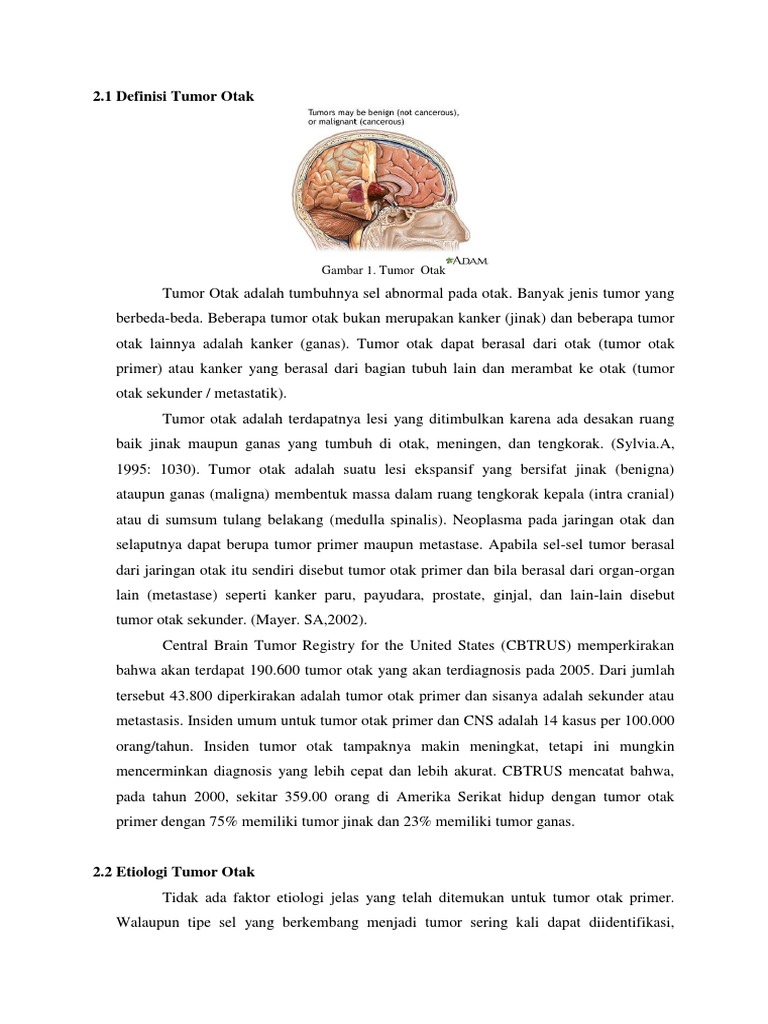 Askep Tumor Otak | PDF