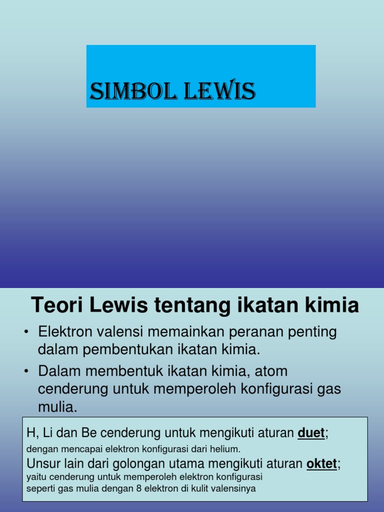 Simbol Lewis 1 | PDF