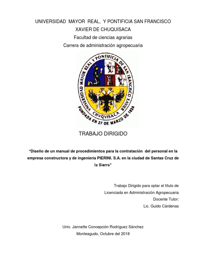 Manual de Contratación de Personal PIERINI | PDF | Gestión de recursos ...