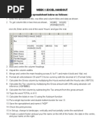 00 MS Excel Practical Questions-11257 | PDF | Worksheet | Microsoft Excel