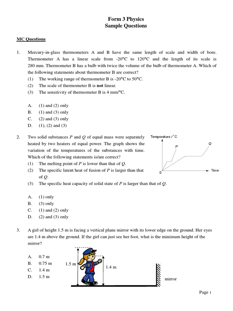 F3 Physics Sample Assignment Questions | PDF | Space Shuttle Thermal ...