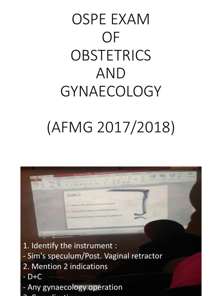 Ospe Exam O&g | PDF | Childbirth | Uterus