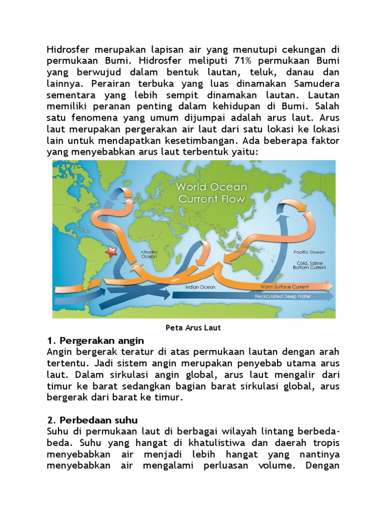 Terbentuknya Arus Laut Dunia | PDF