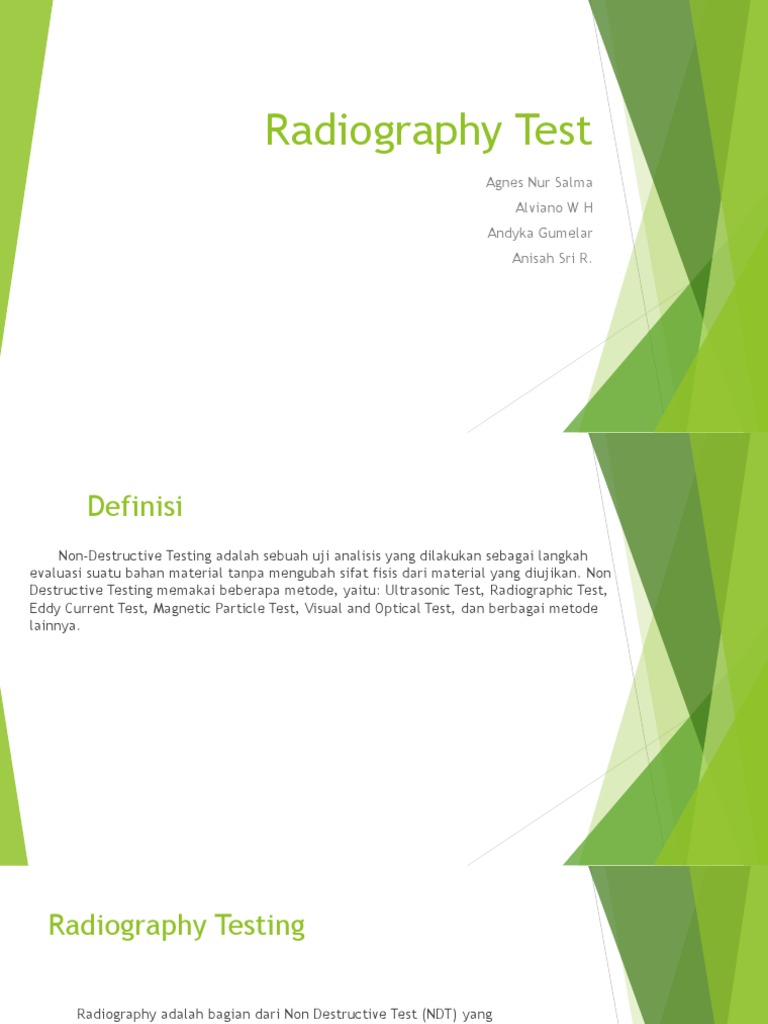 Radiography Test | PDF