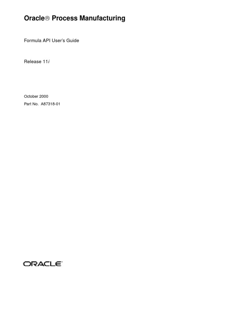 Opm Formula Api Pdf Application Programming Interface Oracle Database