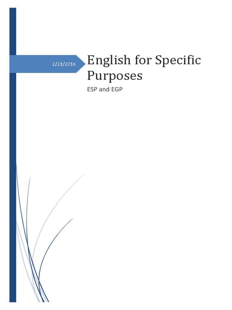 Difference Between ESP and EGP | PDF | Language Education | English ...
