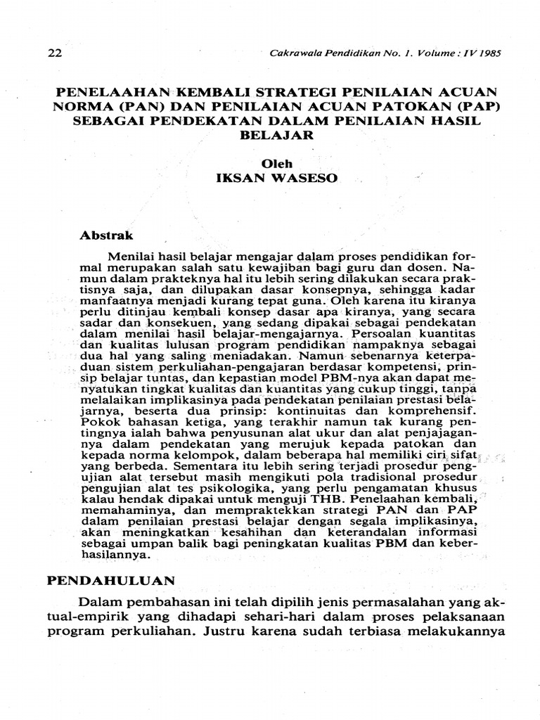 Jurnal PAP Dan PAN | PDF