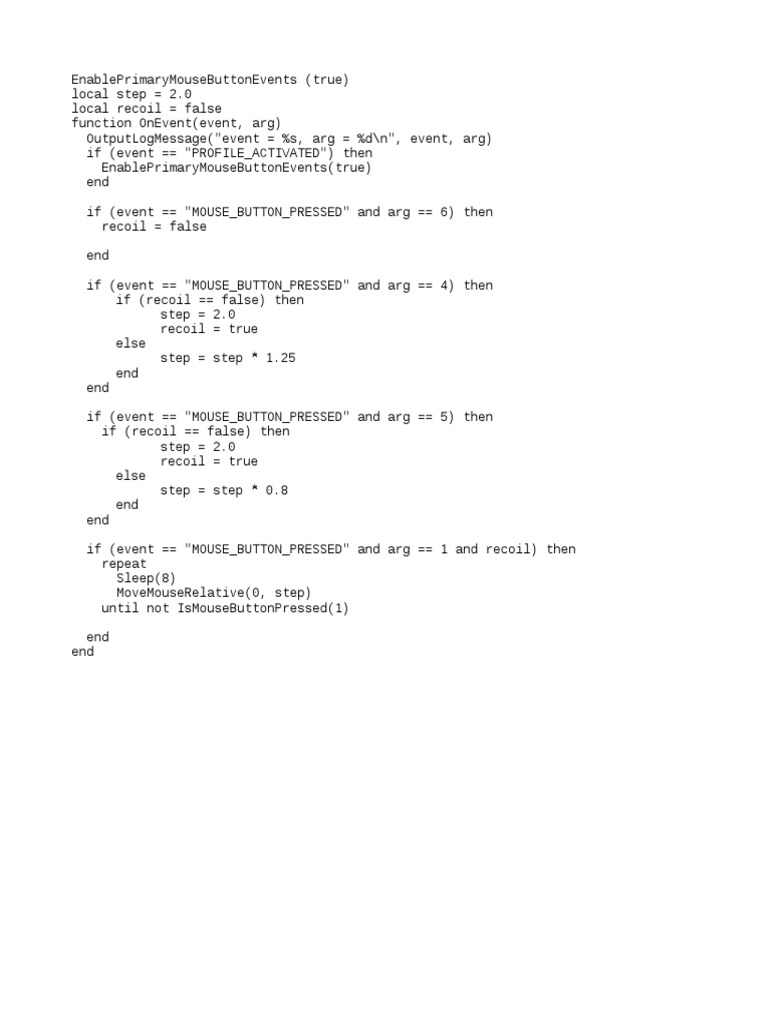 Script NO RECOIL PUBG 1 | PDF