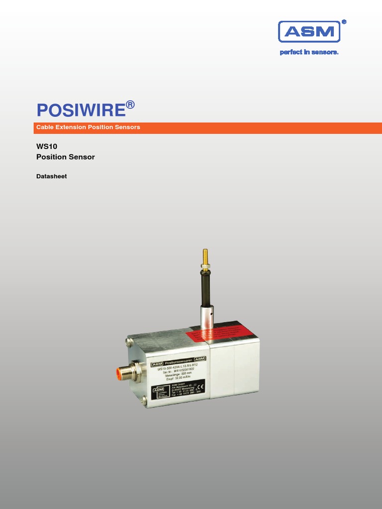 ws10 - en ENCODER | PDF | Electrical Connector | Sensor
