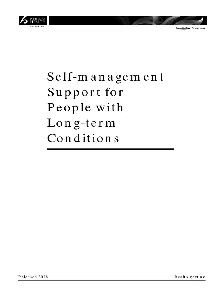 Self Management Support People With Long Term Conditions Feb16 0 | PDF ...