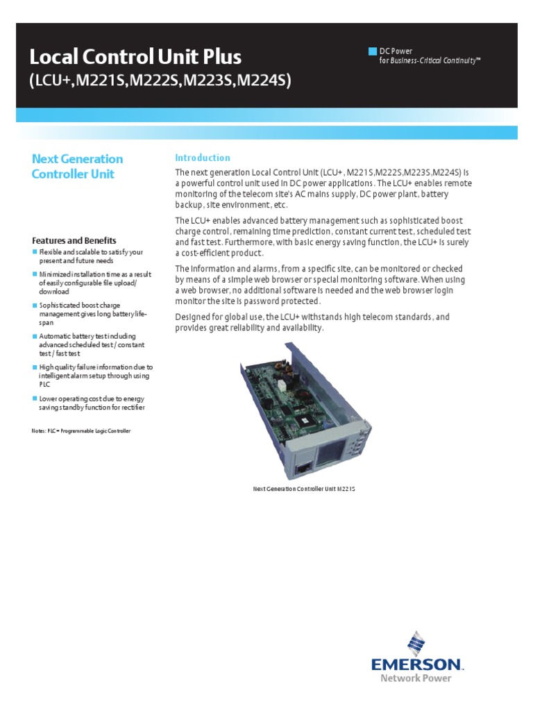 LCU+ Controller Datasheet | PDF | Programmable Logic Controller | Fuse ...