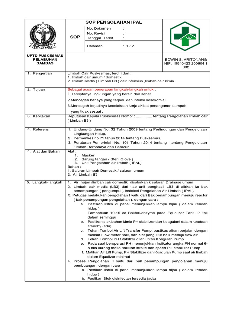 Sop Ipal Ningsih | PDF