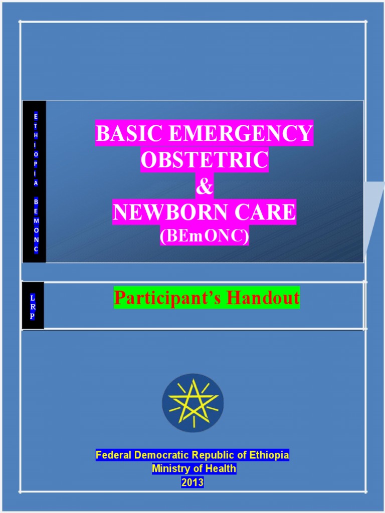 BEmONC Participant's Handout | PDF | Midwife | Childbirth