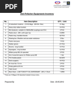 SOPEP Equipment Inventory List | PDF