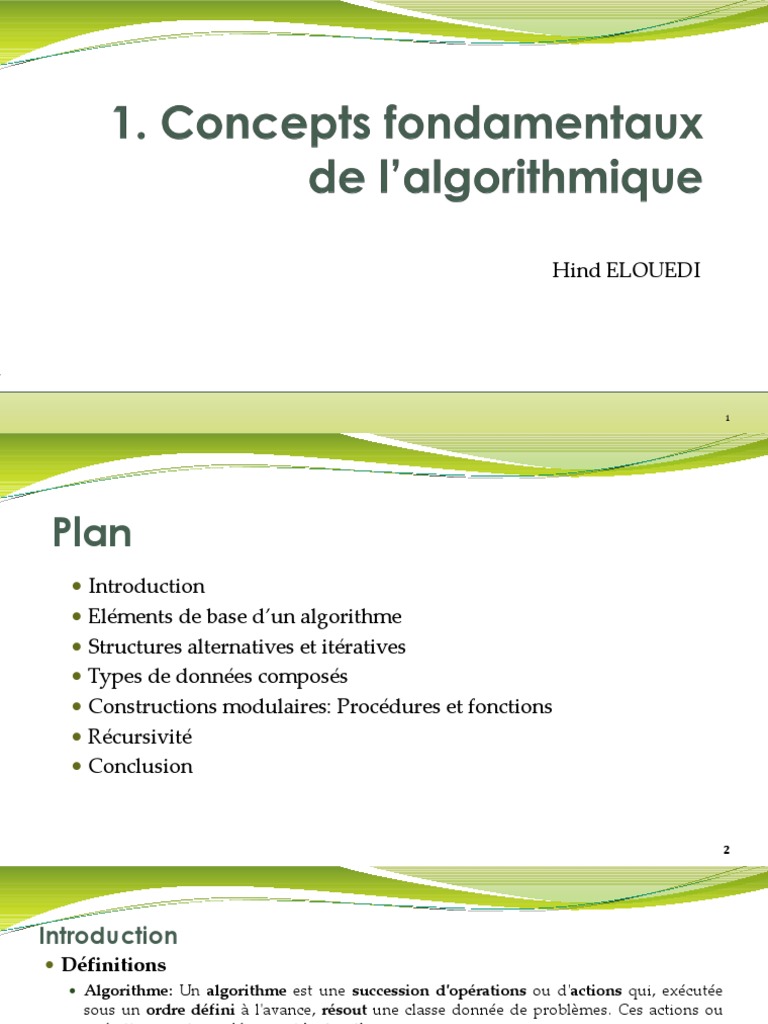 Introduction à l'algorithmique et ses bases | PDF | Structure de contrôle | C (Langage de ...