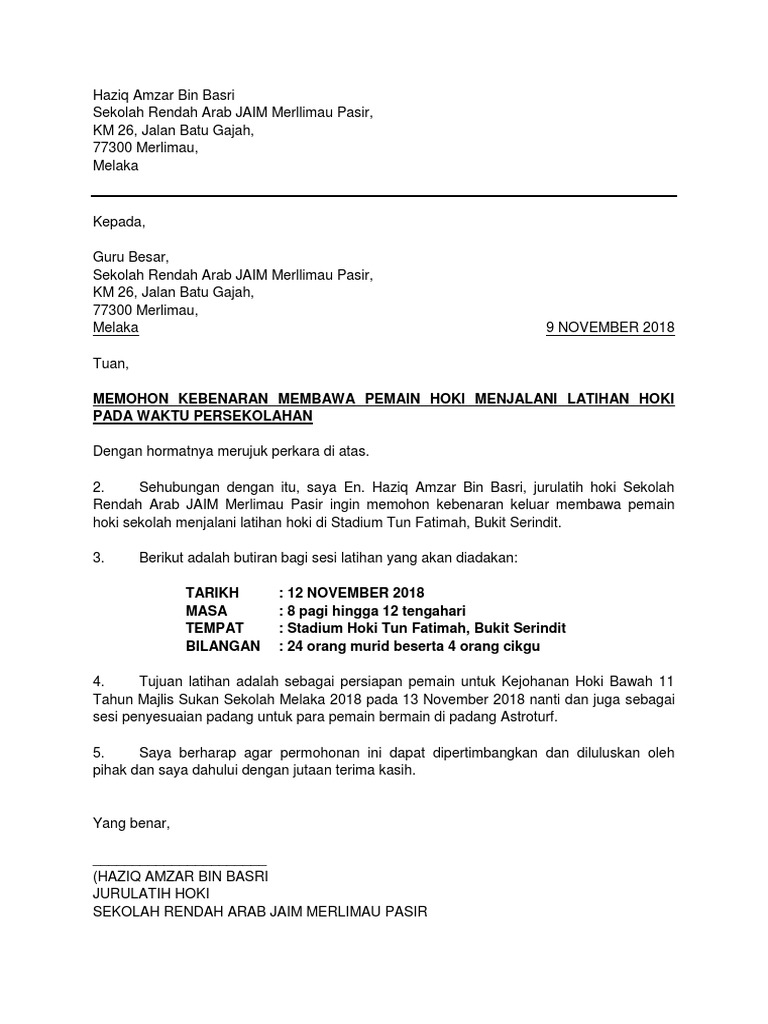 Surat Training | PDF