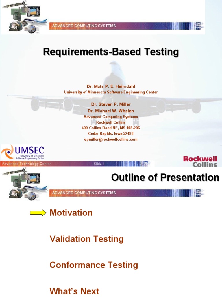 Requirements Based Testing | PDF | Software | Areas Of Computer Science