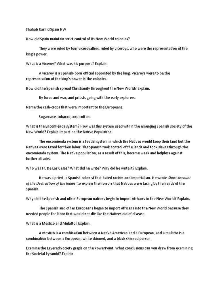 Spain's Control in the New World | PDF | Travel | History