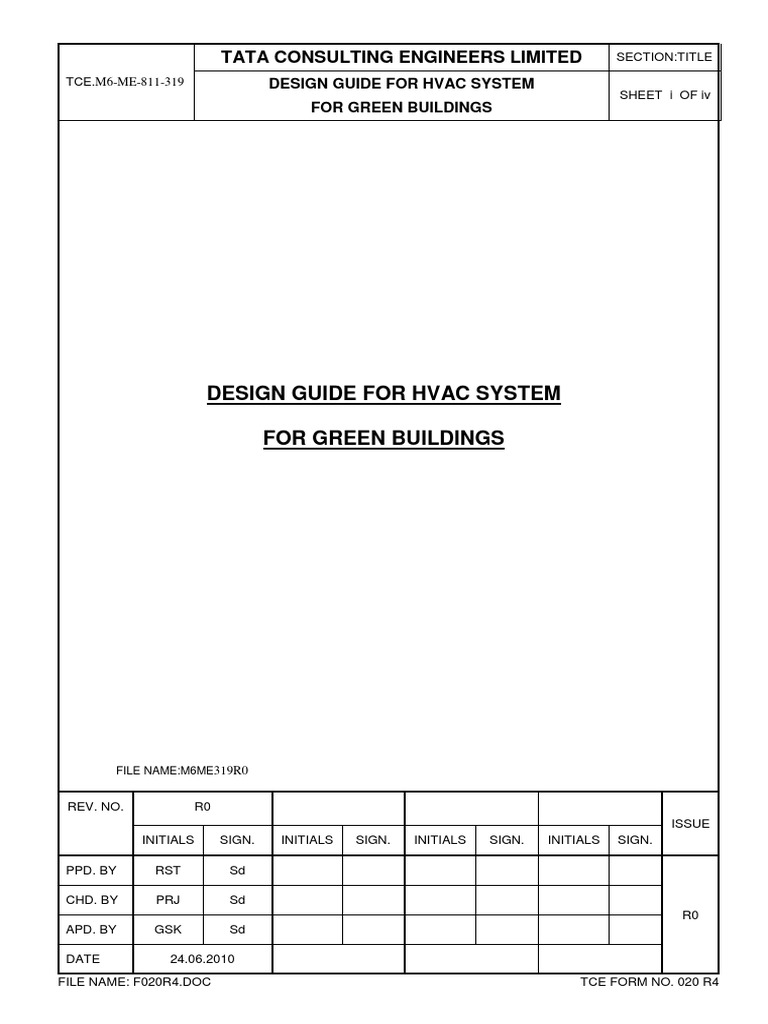 HVAC Design Guide for Green Buildings | PDF | Ventilation (Architecture ...