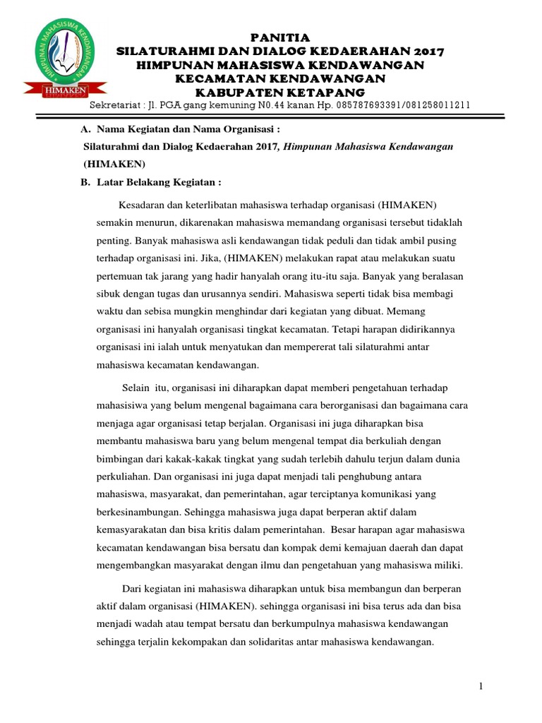 Proposal Dialog Kedaerahan | PDF