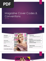 Magazine Cover Conventions Explained | PDF | Magazines | Written ...