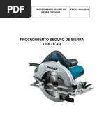 Procedimiento de Trabajo Seguro de Sierra Circular | PDF | Soldadura | Construcción
