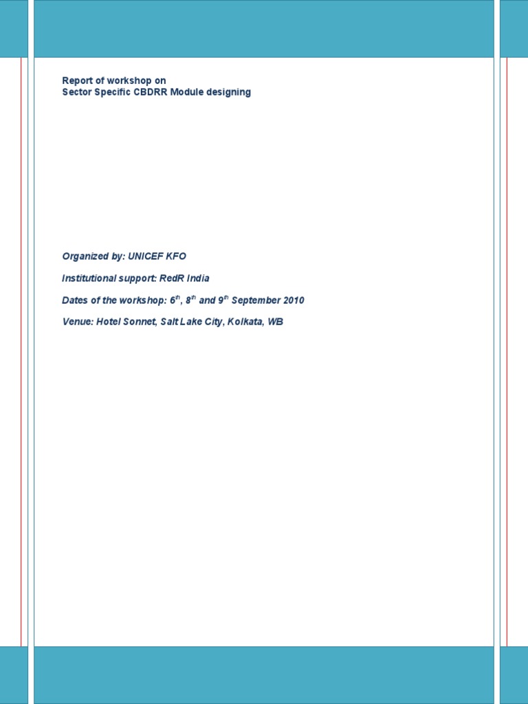 CBDRR Workshop for PRI Officials | PDF | Disaster Risk Reduction ...