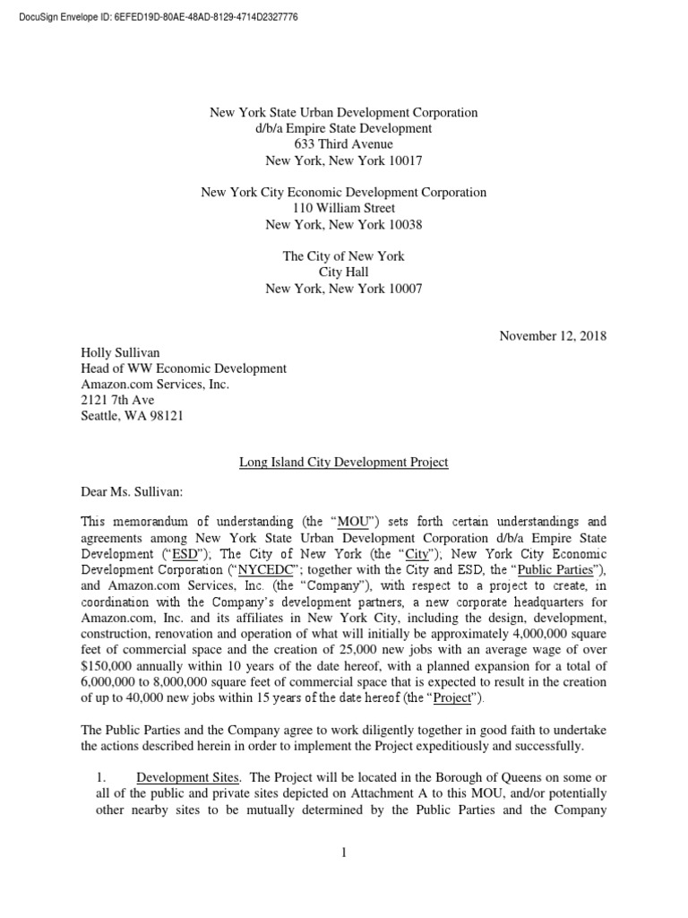 Amazon Agreement With ESD | PDF | Lease | Renting