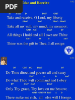 Take and Receive Hymn Lyrics and Chords | PDF