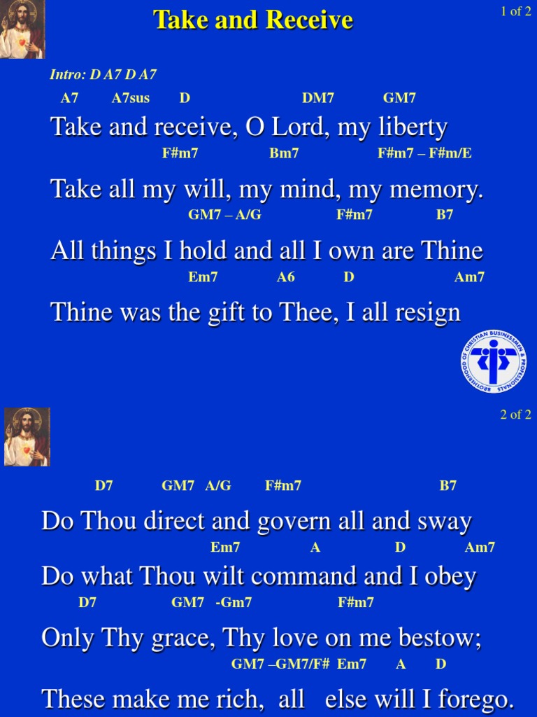 Take and Receive Lyrics and Chords | PDF
