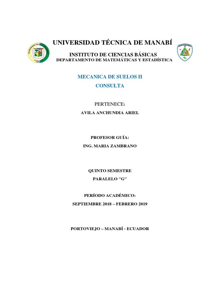 Carátula de Consulta de Matemáticas UTM | PDF