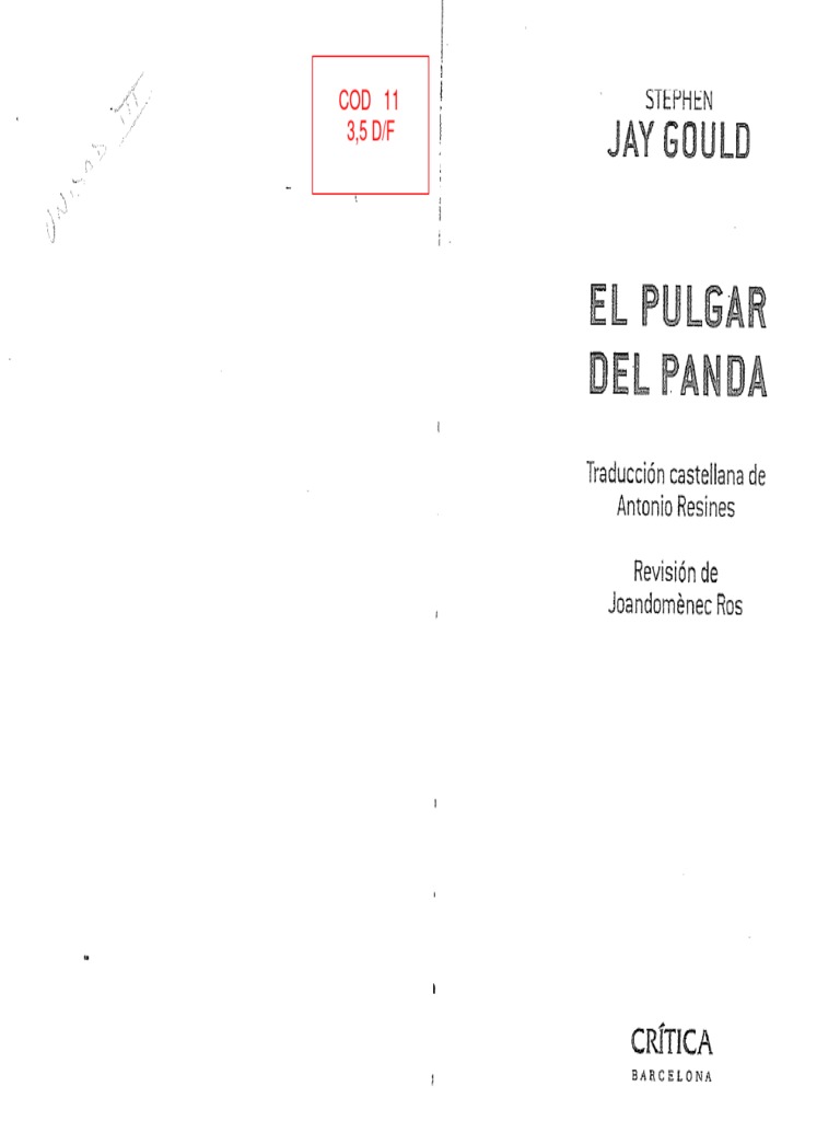 El Pulgar Del Panda PDF | PDF