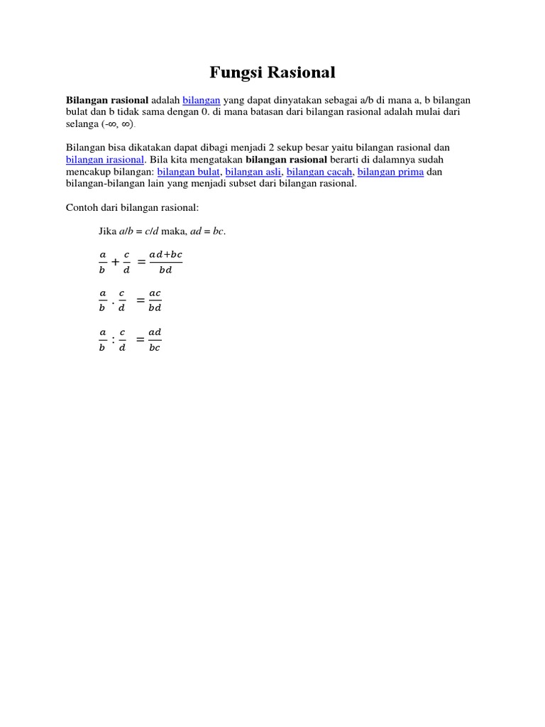 Fungsi Rasional | PDF