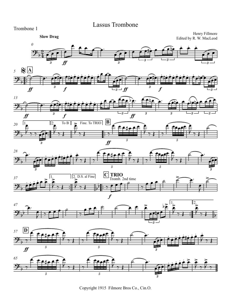 Lassus Trombone | PDF