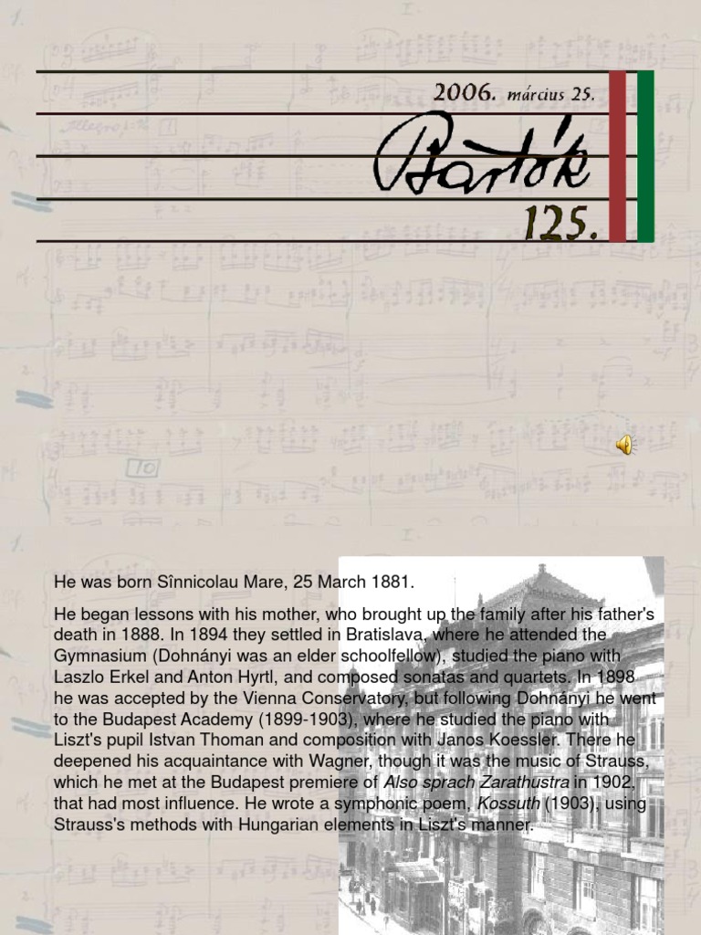 Bartok | PDF | Performing Arts | Compositions